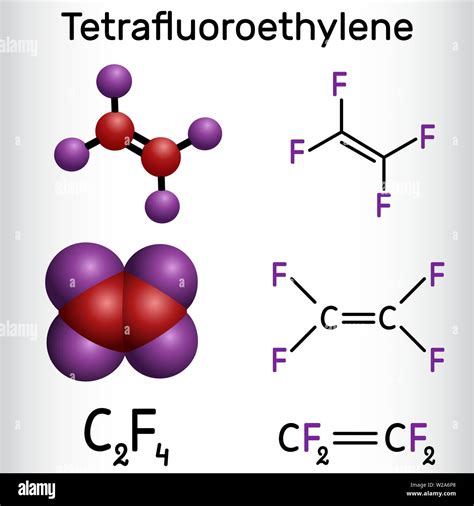 Tetrafluoroethylene Or Tfe Molecule Is A Monomer Of