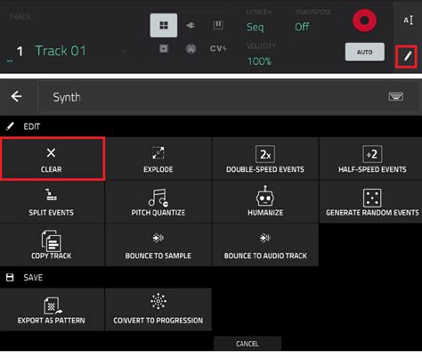 mpc series how to delete a sequence track or program akai professional