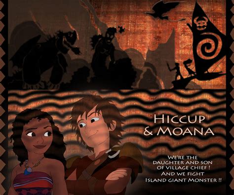 Hiccup And Moana Love Or Friendship By Axlaxl2a On Deviantart