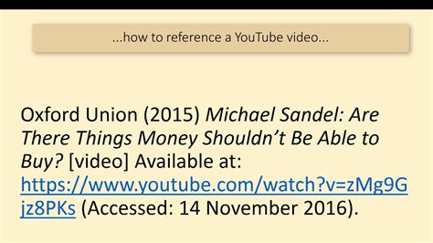 Referencing Faqs How To Reference A Youtube Video Youtube