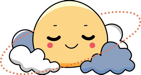 Cute Moon Cartoon Doodle Element 24703244 Png