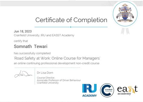 Somnath Tewari Cpp® Pci® Nebosh Igc® On Linkedin Roadsafety Certification Saferoads