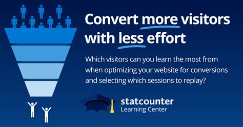 Convert More Visitors With Less Effort Statcounter Blog