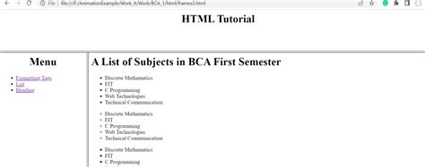 More Examples Of Html Frames Programmingempire