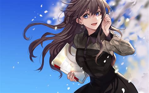 Anime Girl With Brown Hair Telegraph