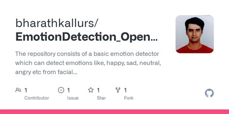 Github Bharathkallursemotiondetectionopencv The Repository