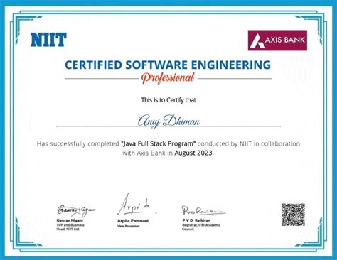 Javafullstack Fintechprofessional Continuouslearning Niit Axisbank