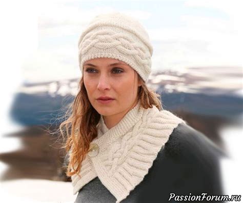 Ажурный комплект шапка и коротенький шарфик Écharpe Tricot Métier Modele Tricot Gratuit