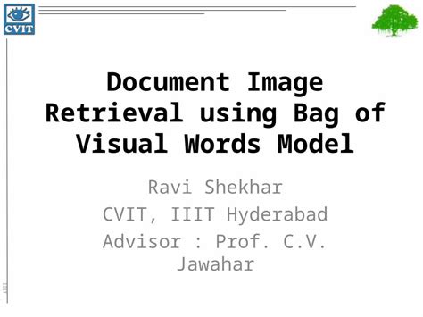 Ppt Document Image Retrieval Using Bag Of Visual Words Model Dokumentips