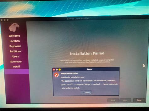 Bootloader Installation Failed For Some Reason Unsupported Software Aur And Other Garuda