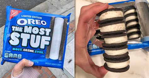 4x Maximum Stuffed Oreo Cookies Thickest Oreos Ever