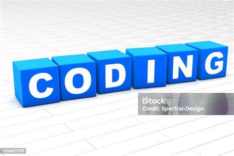 Ilustrasi 3d Dari Kata Coding Foto Stok Unduh Gambar Sekarang
