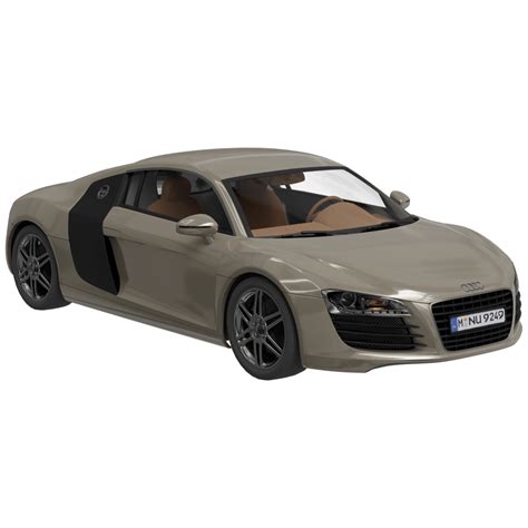 Car And Van 3d Model A23d