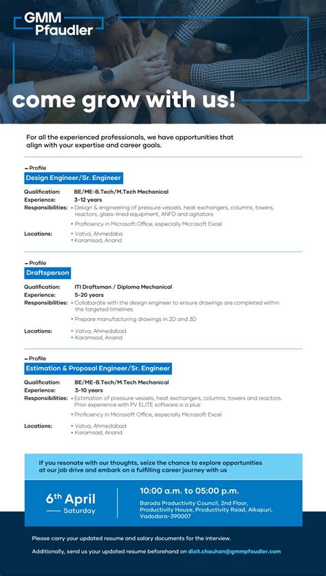 Dixit Chauhan On Linkedin Hiring Walkin Interview Design Engineering Vadodara