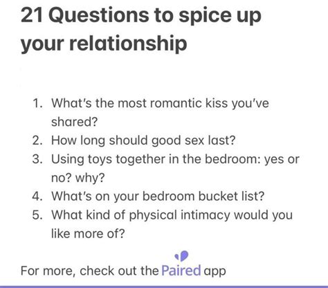 21 Questions To Spice Your Relationship【2024】