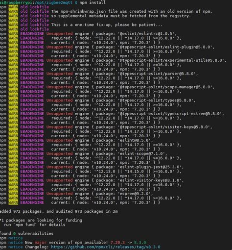 Problem Node Version For Z2m On Pi4 · Issue 10482 · Koenkkzigbee2mqtt · Github