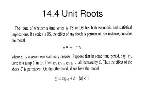 Ppt 14 Vector Autoregressions Unit Roots And Cointegration Powerpoint Presentation Id285157