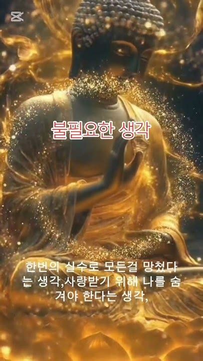 불필요한생각 Shorts 명상 명언 긍정의말 깨달음 자기계발 긍정적마인드 자기수행 마음공부 좋은글 자비불경불자법회법문마음수행 Youtube