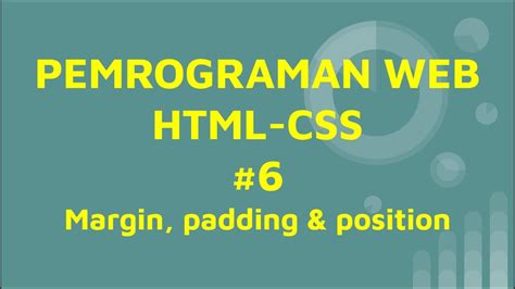 Materi Pemrograman Web Html Css Bagian 6 Youtube