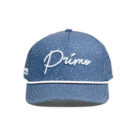 Blue Speckled Cursive Rope Hat Primo Wedge Essentials