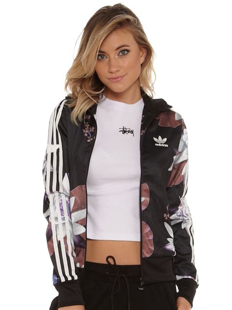 Adidas Lotus Print Track Jacket Ac2130 Floral Superstar Jacketadidas