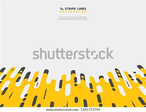 Abstract Yellow Black Stripe Line Pattern Stock Vector Royalty Free