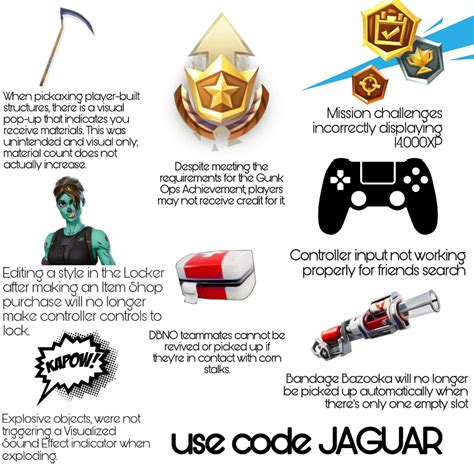 Fortnite 11 10 Bug Fixes Visual Patch Notes R FortNiteBR