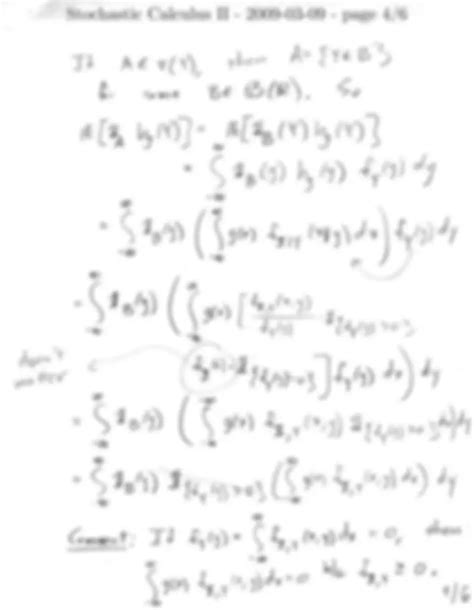 Properties Of Conditional Expectation Handwritten Notes M 375t