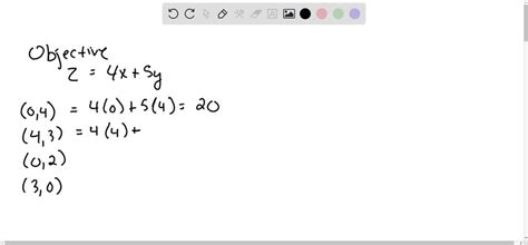 Solvedfind The Minimum And Maximum Values Of The Objective Function And Where They Occur