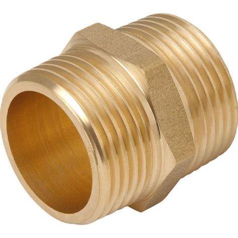 Jtm Threaded Brass Hexagonal Nipple Fitting With Parallel Thread Plumbing Superstore®