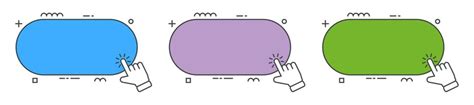 Premium Vector Hand Cursor With Click Here Banner Vector Set Action Button With Mouse Click