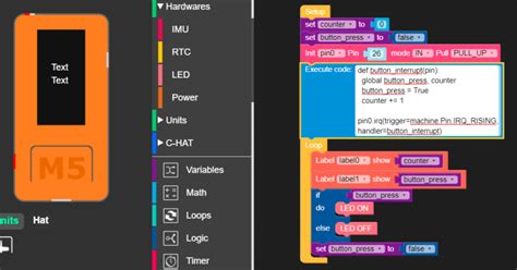 uiflow digital input interrupt m5stack community