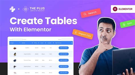 How To Create Data Tables In Elementor Sort Filter And Search