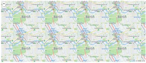 Javascript Repeated Image Of Here Map Using Leaflet Library Stack