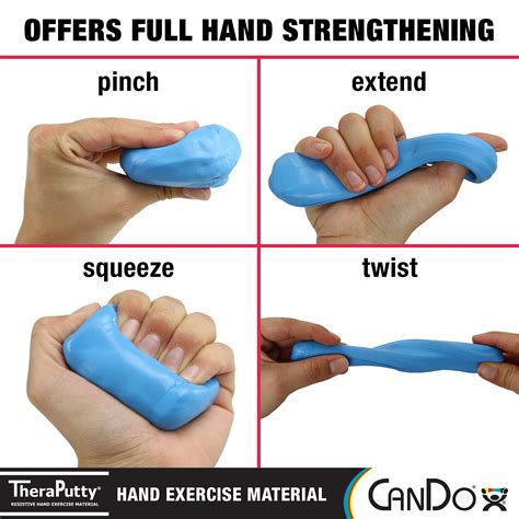 Cando Theraputty Standard Hand Exercise Putty For Rehabilitation Exercises Hand Therapy