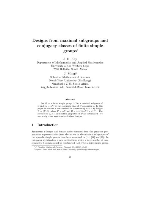 pdf designs from maximal subgroups and conjugacy classes of finite