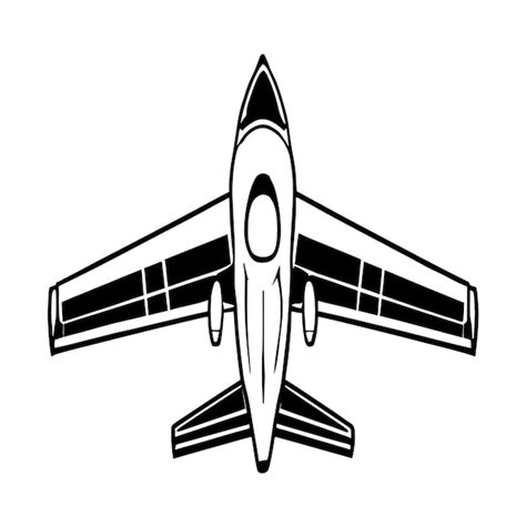 Illustration Of Fighter Plane Aircraft Premium Vector