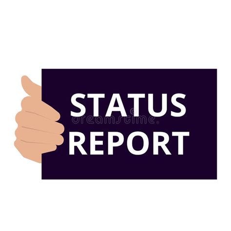 Text Status Report Stock Vector Illustration Of Benchmarking
