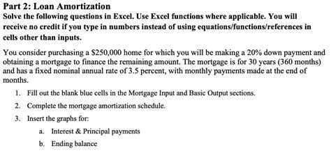 solved part 2 loan amortization solve the following