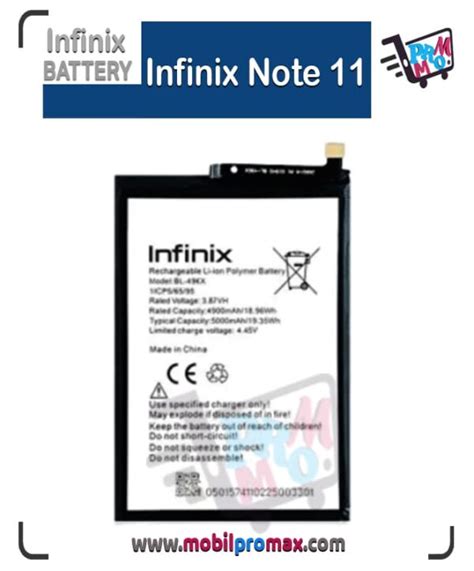 Infinix Note Battery Mobilpromax