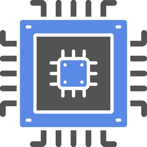 Microchip Vector Icon Style 22409209 Vector Art At Vecteezy