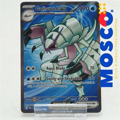 Golisopod Ex 221 182 Full Art Secret Rare Paradox Rift Pokemon