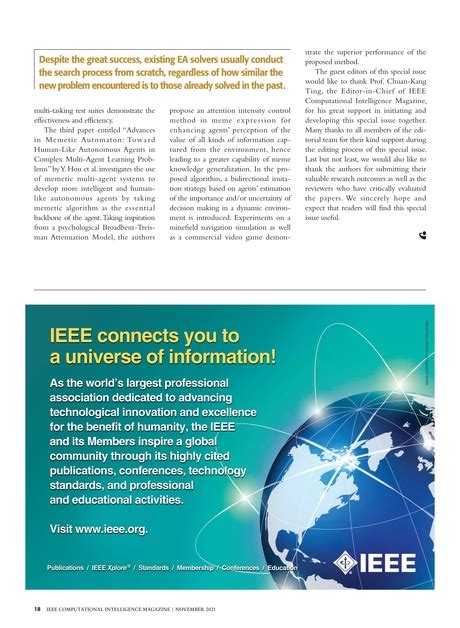 Ieee Computational Intelligence Magazine November 2021 18