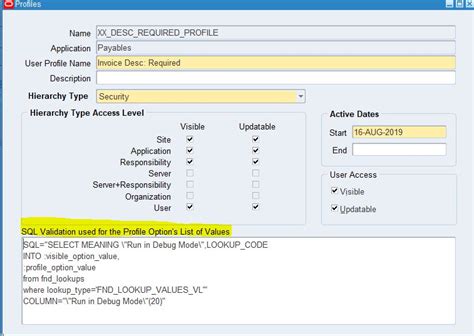 Oracle Applications Blog How To Create Custom Profile In Oracle Apps R12