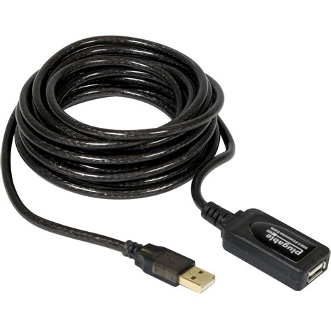 Plugable USB 2 0 Active Extension Cable 16 USB2 5M B H Photo