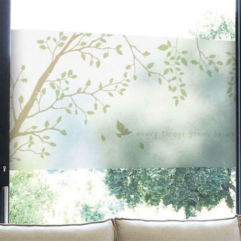 꾸밈 무점착 글라스 시트지 새들이쉬어가는숲속 Pa964m 100cm X 100cm 에누리 가격비교