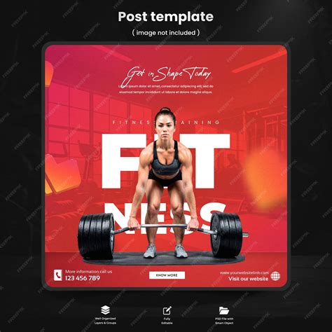 Premium Psd Fitness Class Poster Template