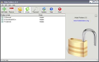 Hide Folders Free Windows Software