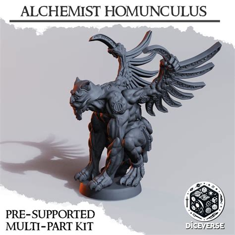 3d Printable Alchemist Homunculus By Diceverse