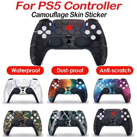 소니 Ps5 컨트롤러 전용 위장 스킨 스티커 조이패드 보호대 및 스크래치 방지 데칼 커버 게임패드 조이스틱 액세서리 핸드폰닷컴